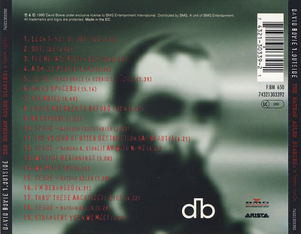 David Bowie ‎– 1. Outside (The Nathan Adler Diaries: A Hyper Cycle)