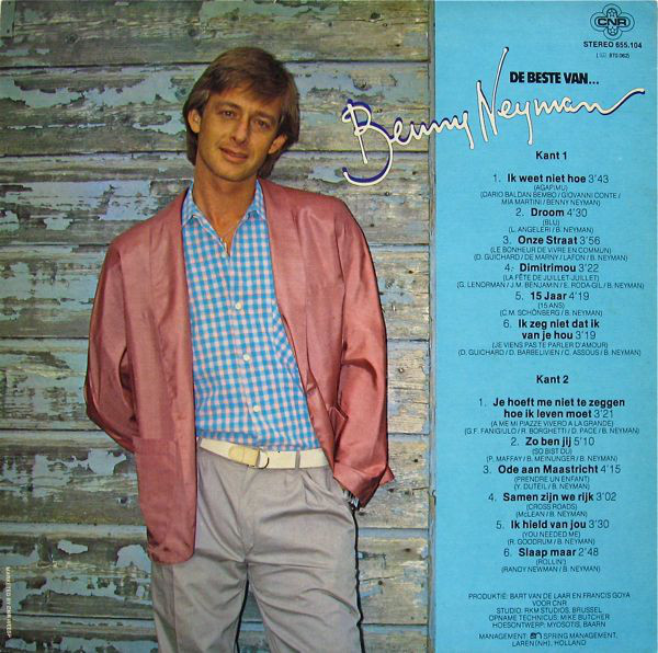 Benny Neyman ‎– De Beste Van... Benny Neyman