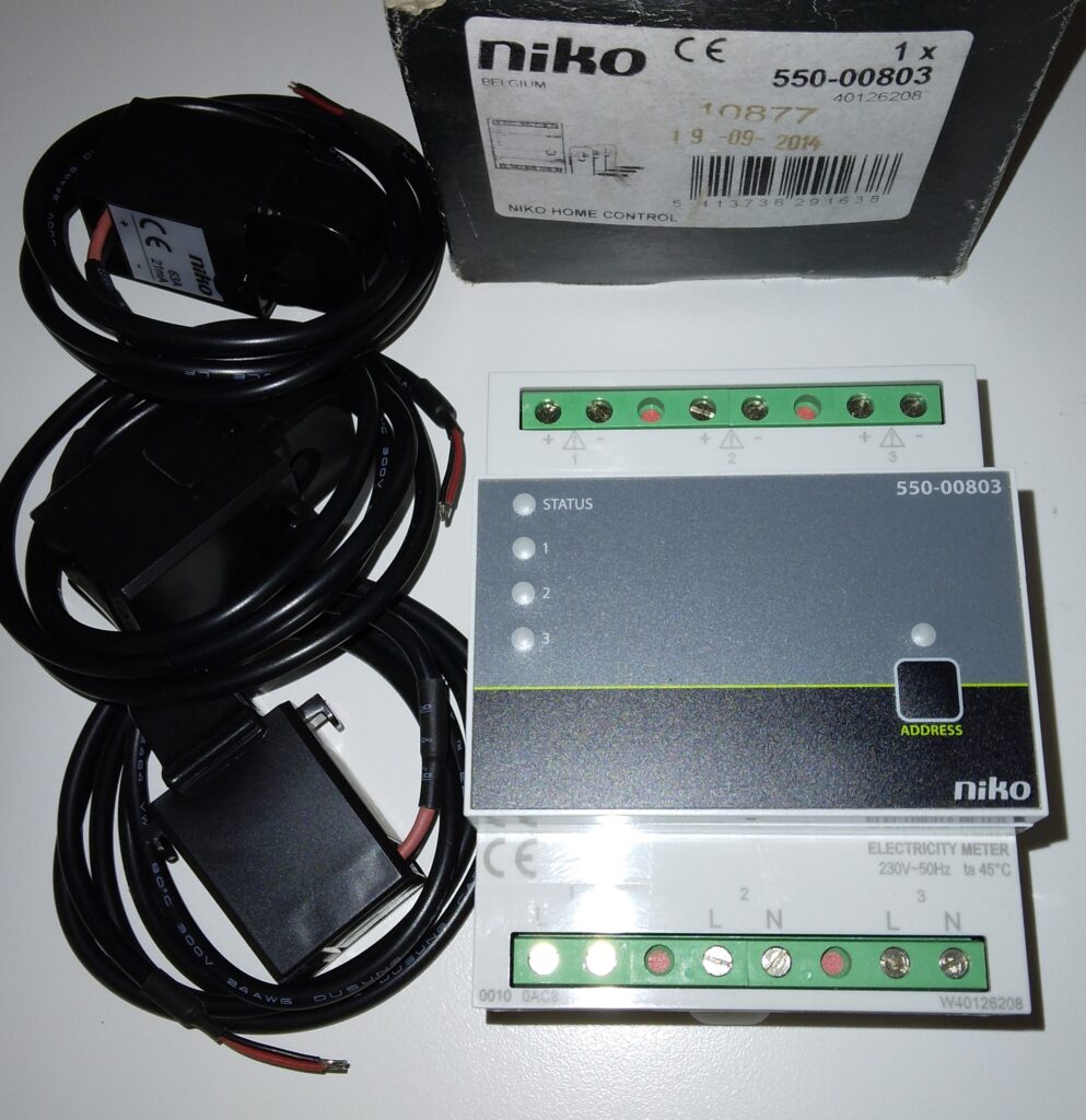 Niko Home Control Meetmodule elektriciteit 3kanalen 550-00803