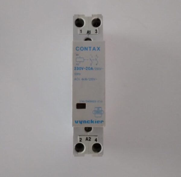 Vynckier relais 2xNO 230V 20A, 230V 314/345622-230 gebruikt
