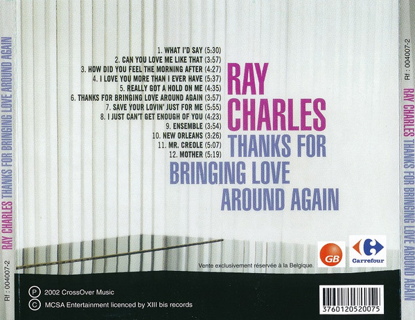 Ray Charles – Thanks For Bringing Love Around Again
