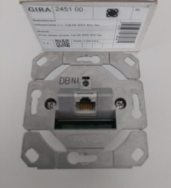 Gira sokkel netwerkaansluiting RJ45 cat 6 2451 00