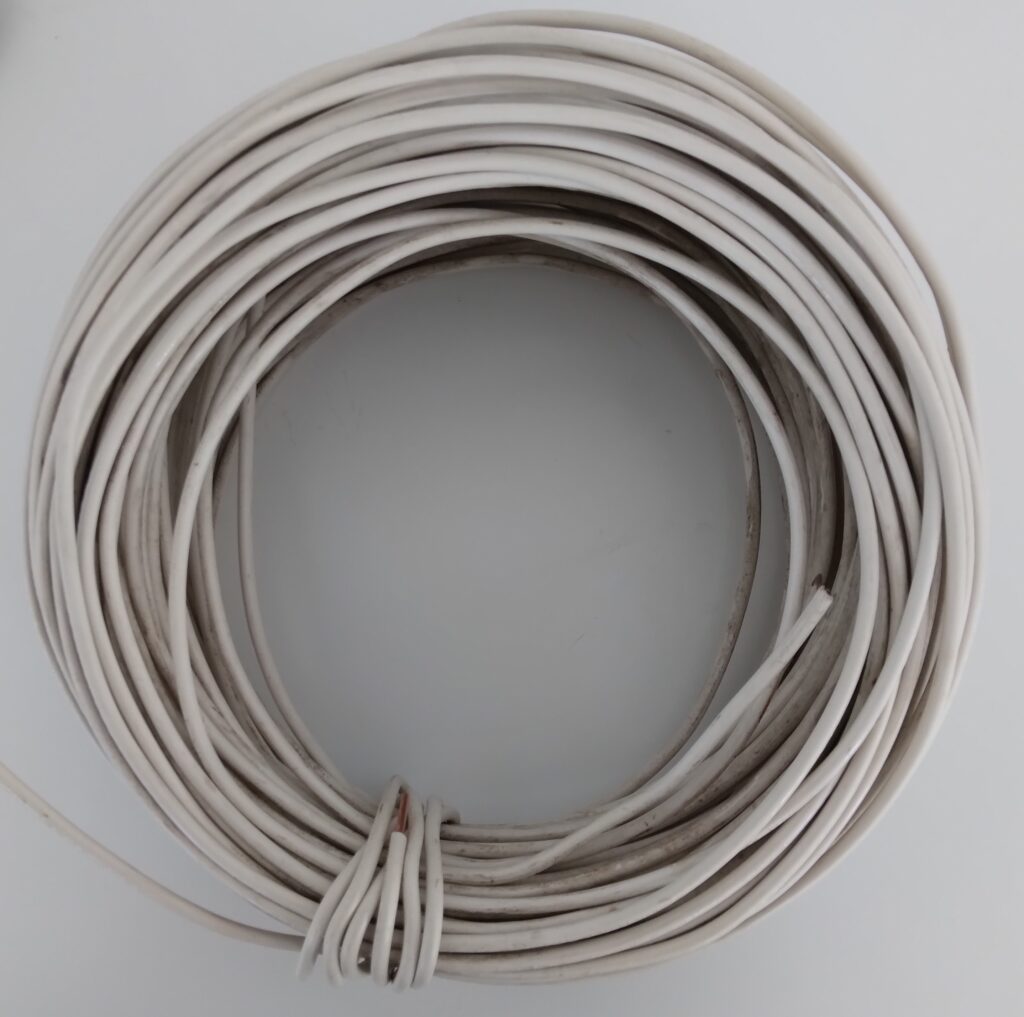 VOB Draad 6mm² wit 45 meter H07V-U