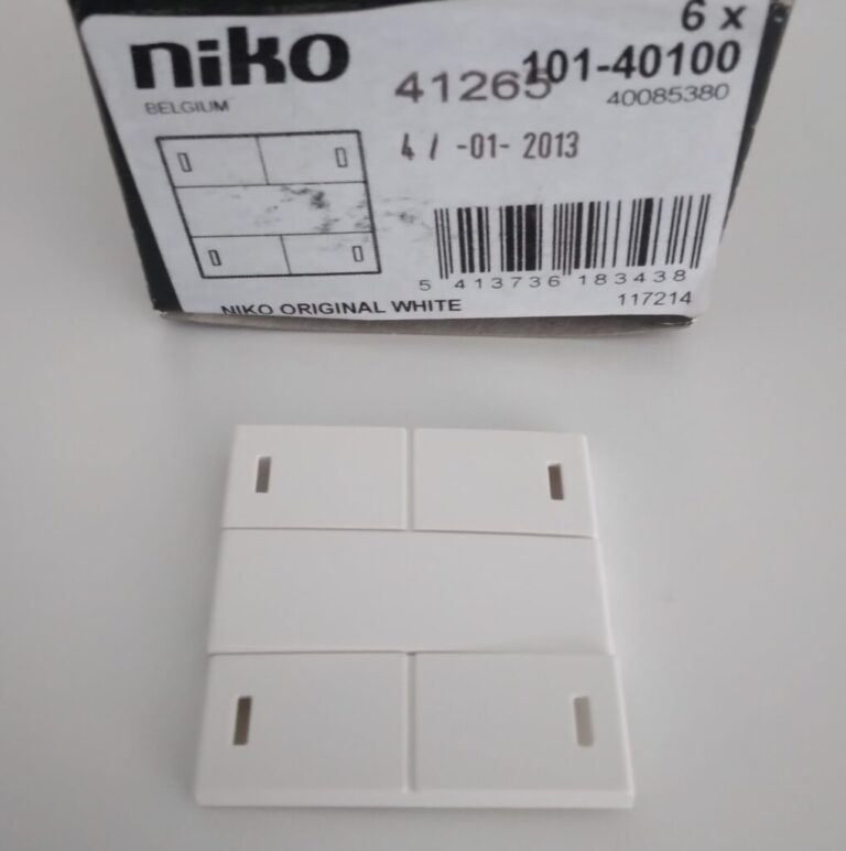 Niko Original White toets 4-voudige drukknop leds 101-40100