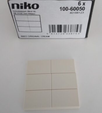 Niko Original Cream toets 6-voudige drukknop 100-60050