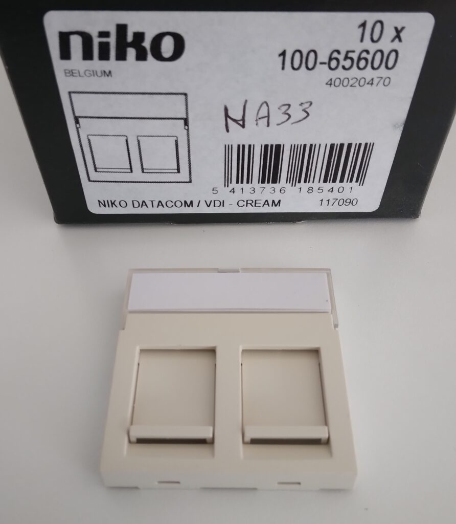 Niko Original Cream Centraal plaatje data RJ 2x 100-65600