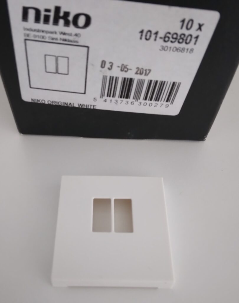 Niko Original white centraal plaatje luidsprekeraansluiting enkelvoudig ...