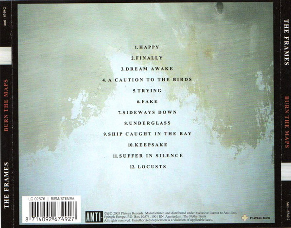 Frames, The – Burn The Maps
