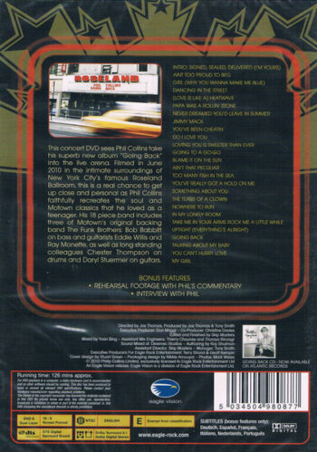 Phil Collins – Going Back: Live At Roseland Ballroom, NYC