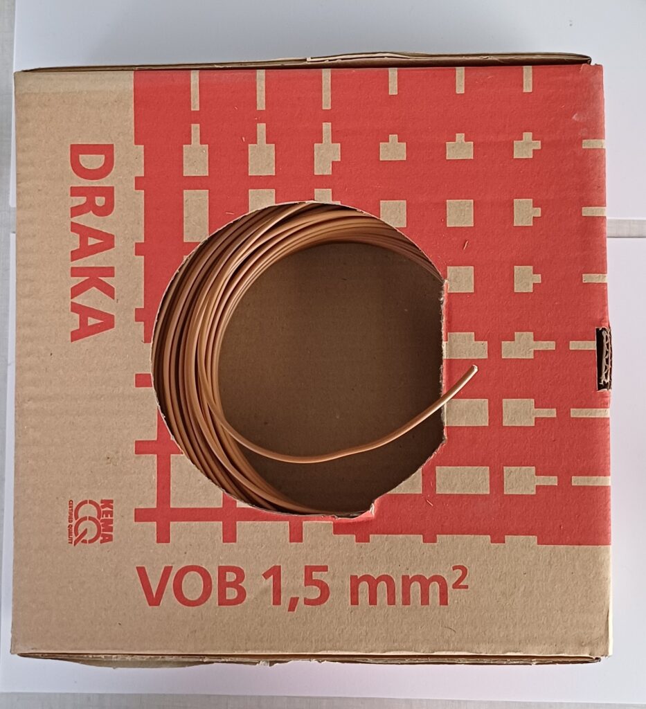 VOB Draad 1.5mm² bruin 100meter H07V-U