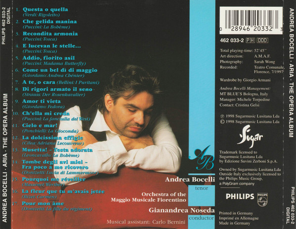 Andrea Bocelli – Aria - The Opera Album